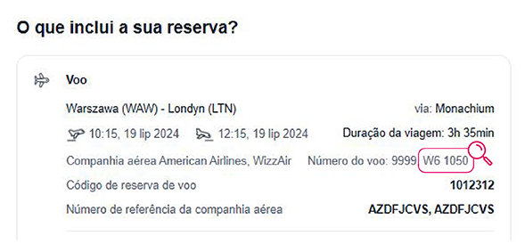 Como encontrar o número da reserva, PNR e outros dados de identificação ...